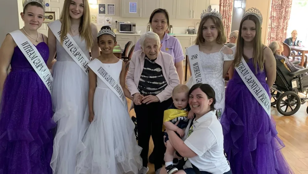 Witham Carnival Queens Visit Park View Care Home - Care Homes UK ...