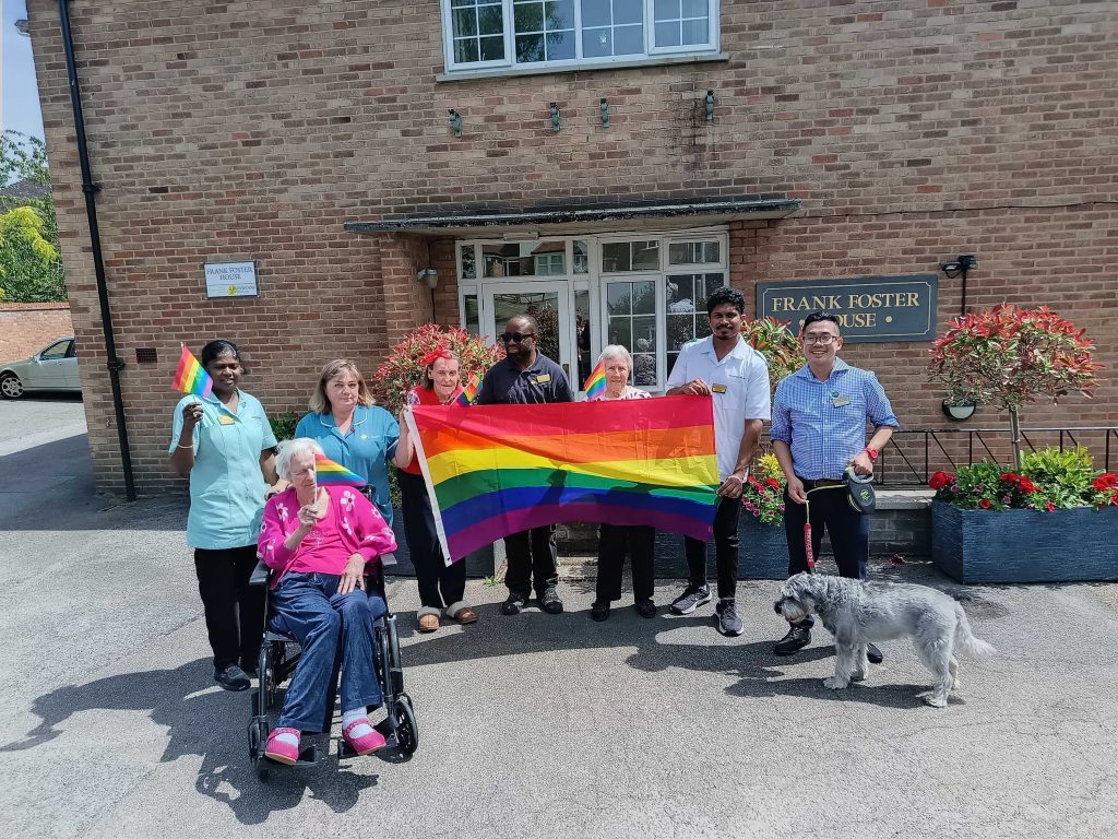 Frank Foster House Shines With Pride Celebration - Care Homes UK ...